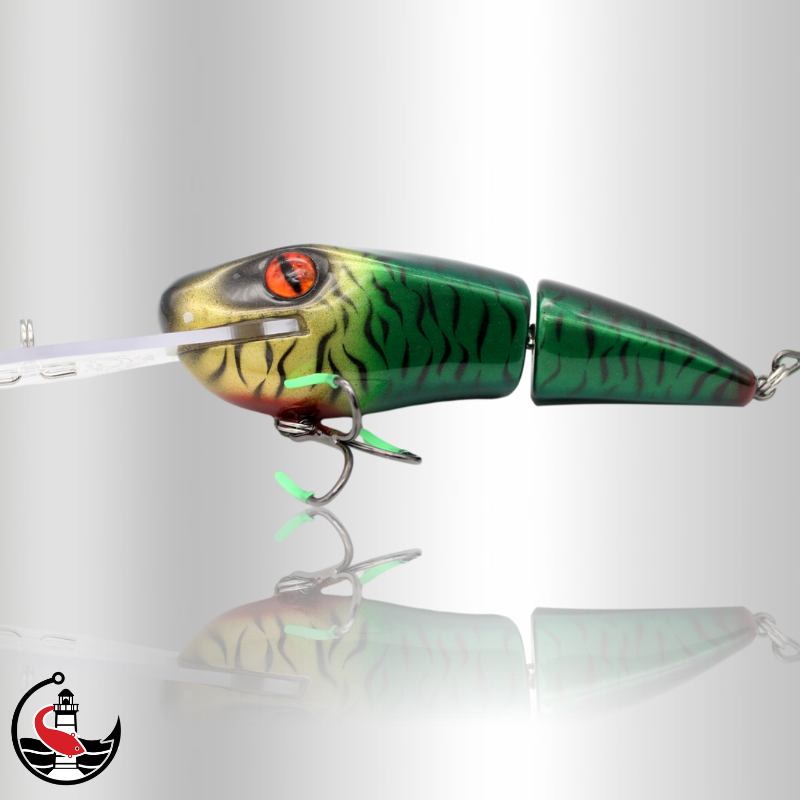 "DINO Diver" 140mm Deep Diver - Green Gremlin – Lighthouse Lures